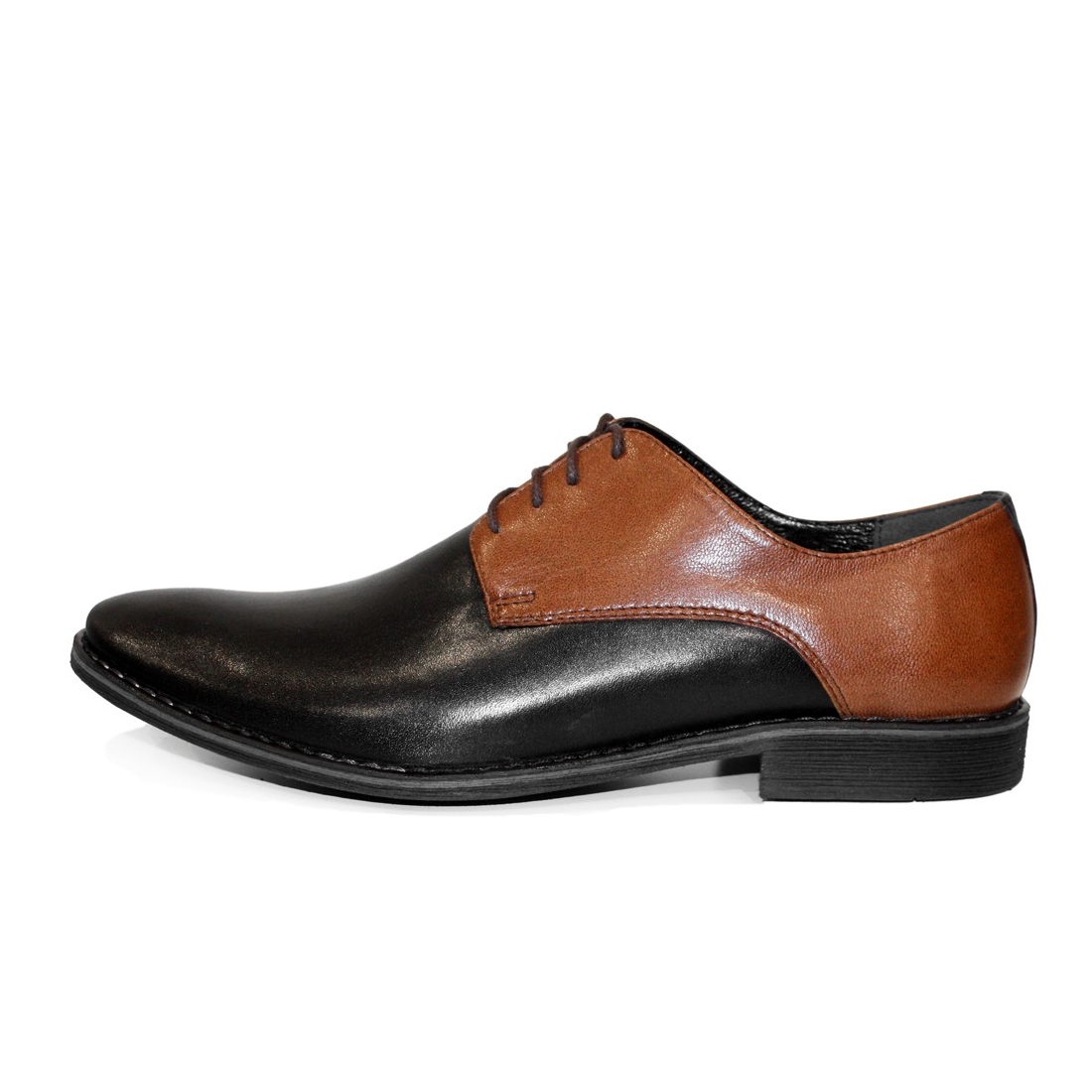 Modello Broto - Black Lace-Up Oxfords Dress Shoes - Cowhide Smooth Leather